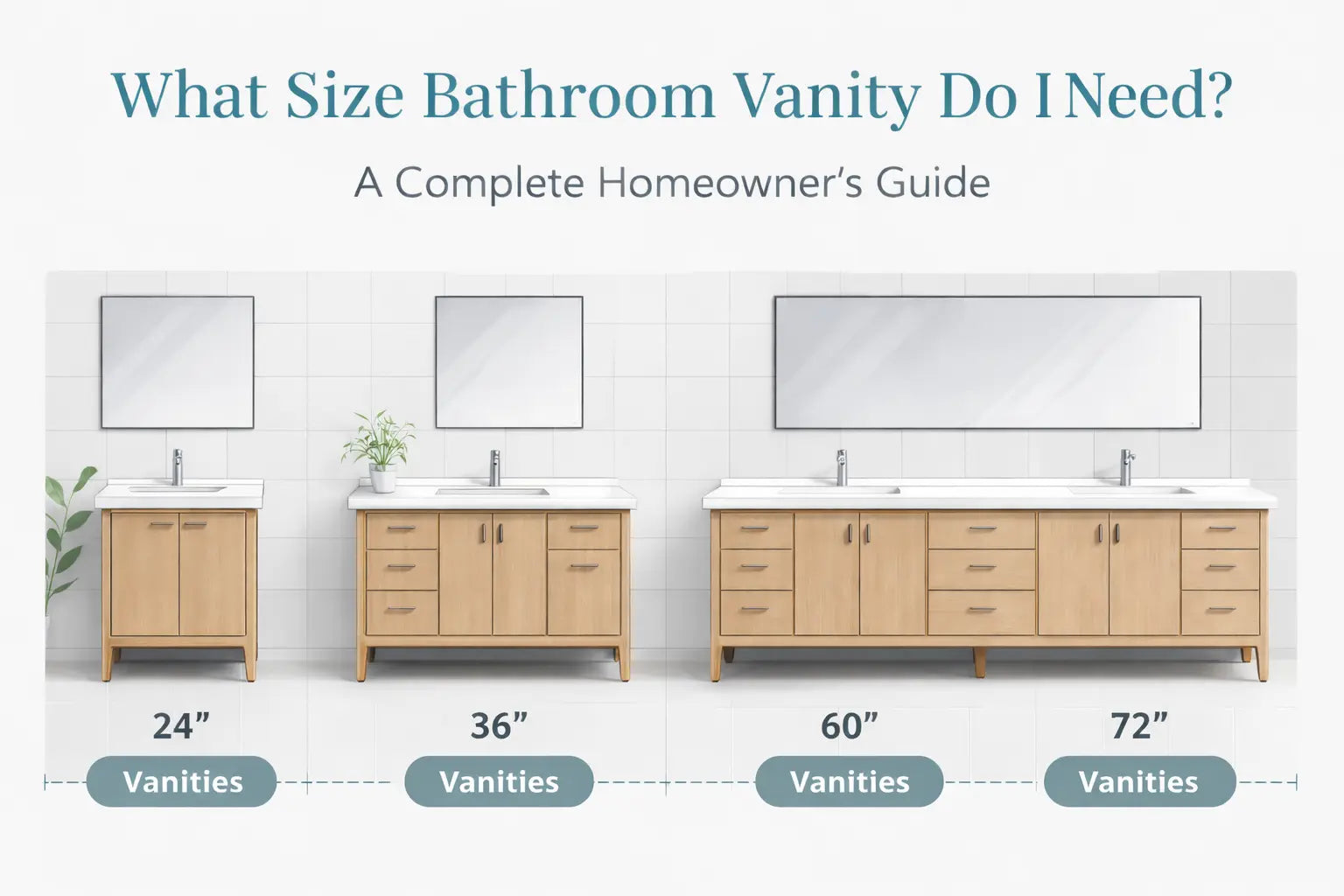 What Size Bathroom Vanity Do I Need? | Vanity Plus