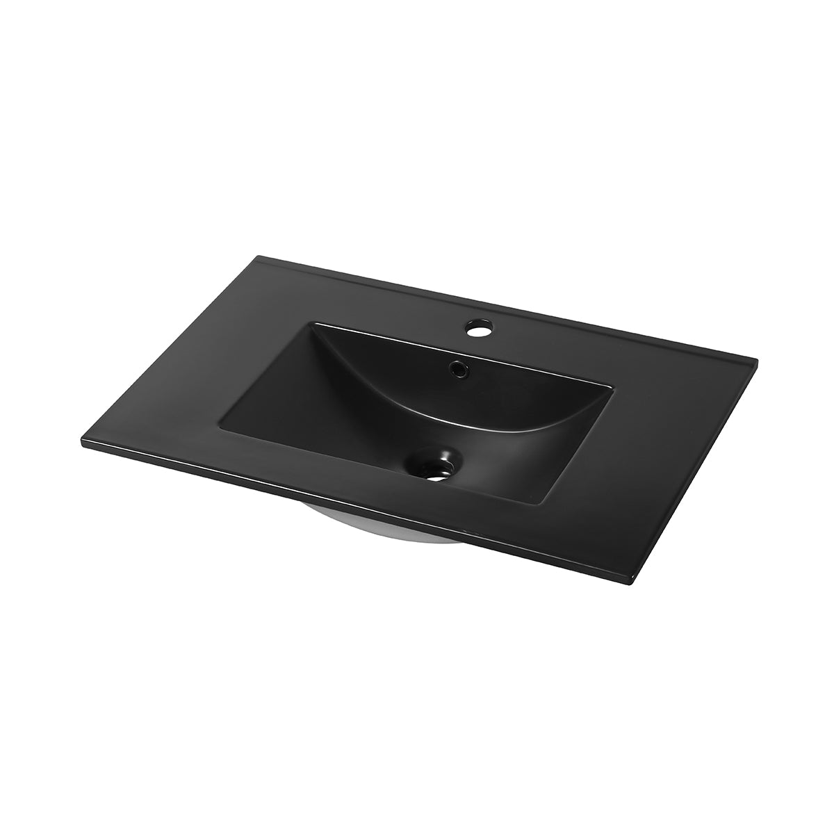 Matte Black Ceramic Basin 30″ X 18″ Top | 30" Bathroom Vanity